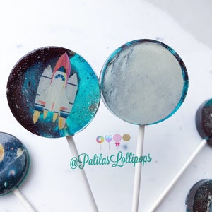 Space Lollipops Party Favors, Astronauts and Planets Themed Lollipops ...