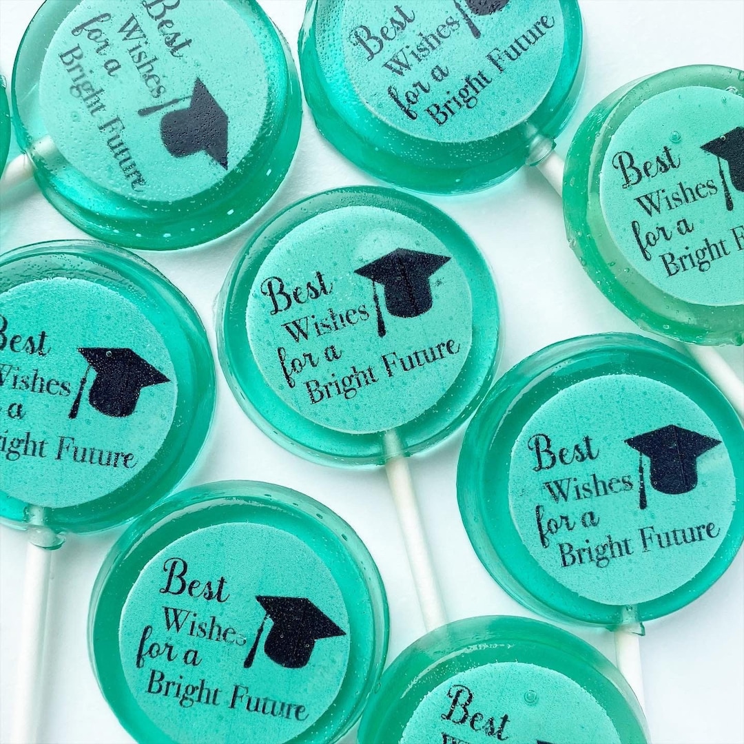 Graduation Day Lollipops, Graduation Party Favors, Hard Candy Lollipops ...