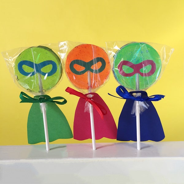 Superhero Lollipops - Etsy