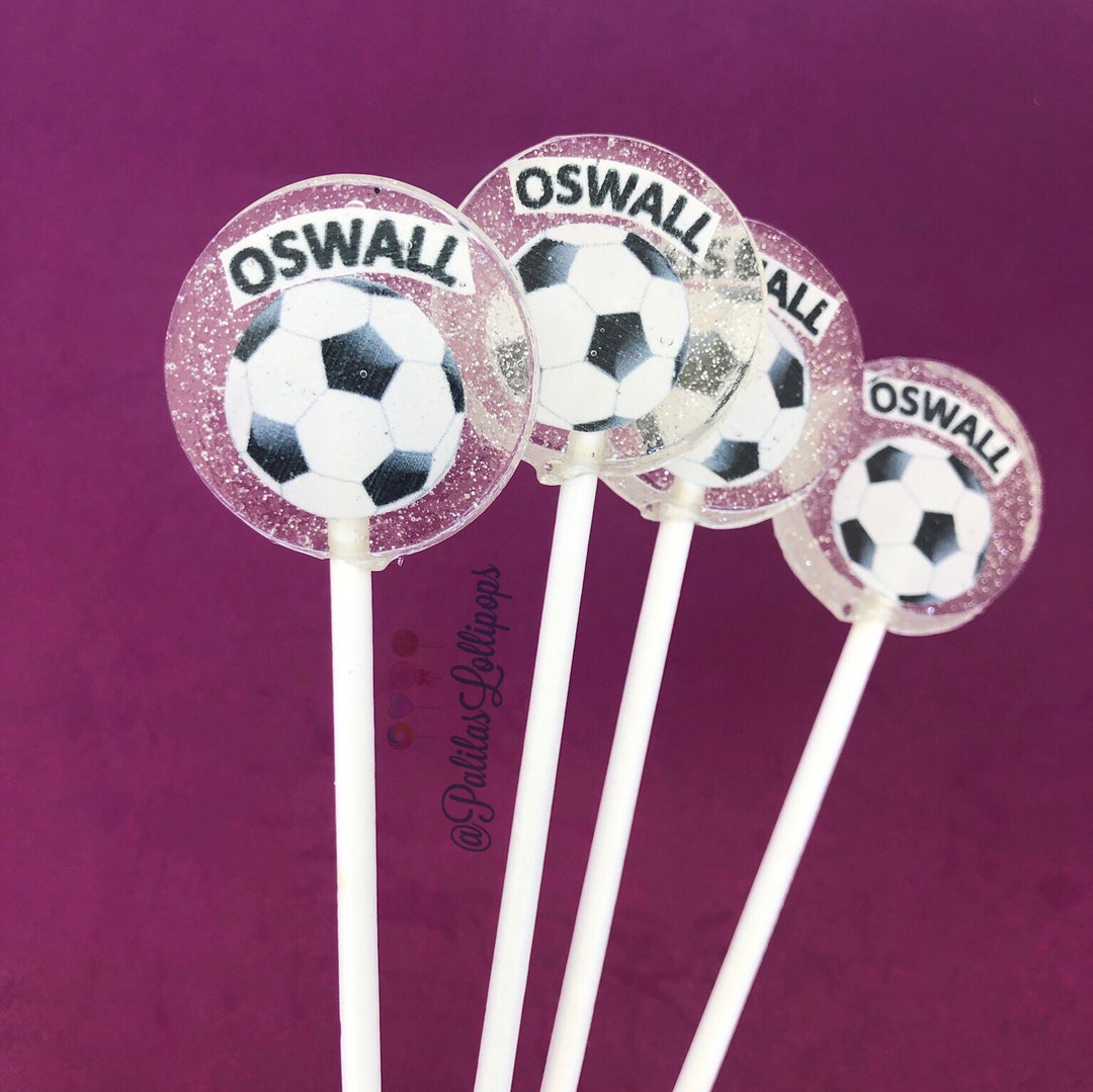 Soccer Customize Lollipops Party Favors, Football Soccer Lollipops ...