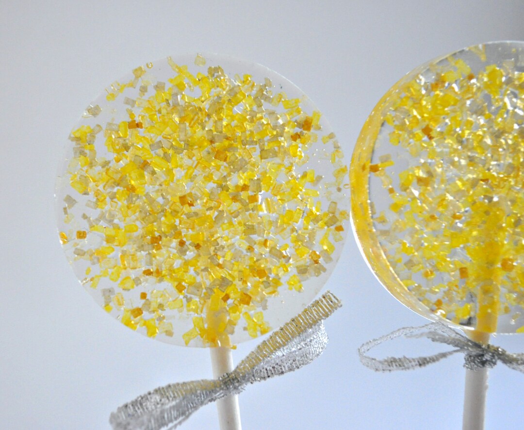 Yellow Lollipops, Wedding Favors Lollipops, Party Favors Lollipops ...