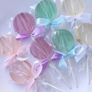 Pastel Color Lollipops, Light Color Customized Lollipops, Hard Candy ...