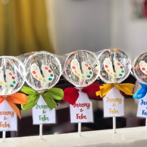 Little Artist Lollipops With Customize Tag, Artist Customize Birthday ...