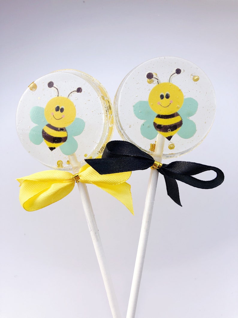 Honey Bee Inspired Lollipops Party Favors Bumble Bee Hard | Etsy