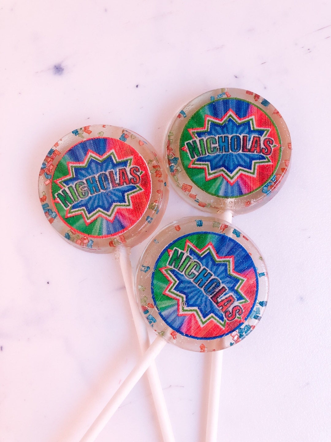 6 PJ Masks Inspired Customize Lollipops,pj Masks Suckers,red, Blue and ...