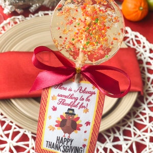 Thanksgiving Favors, Thanksgiving Lollipops, Give Thanks Favors ...