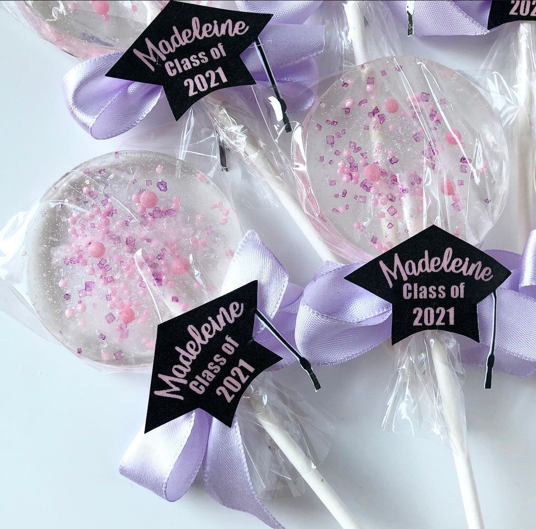 Pink and Purple Lila Sprinkles Customize Graduation Lollipops With ...