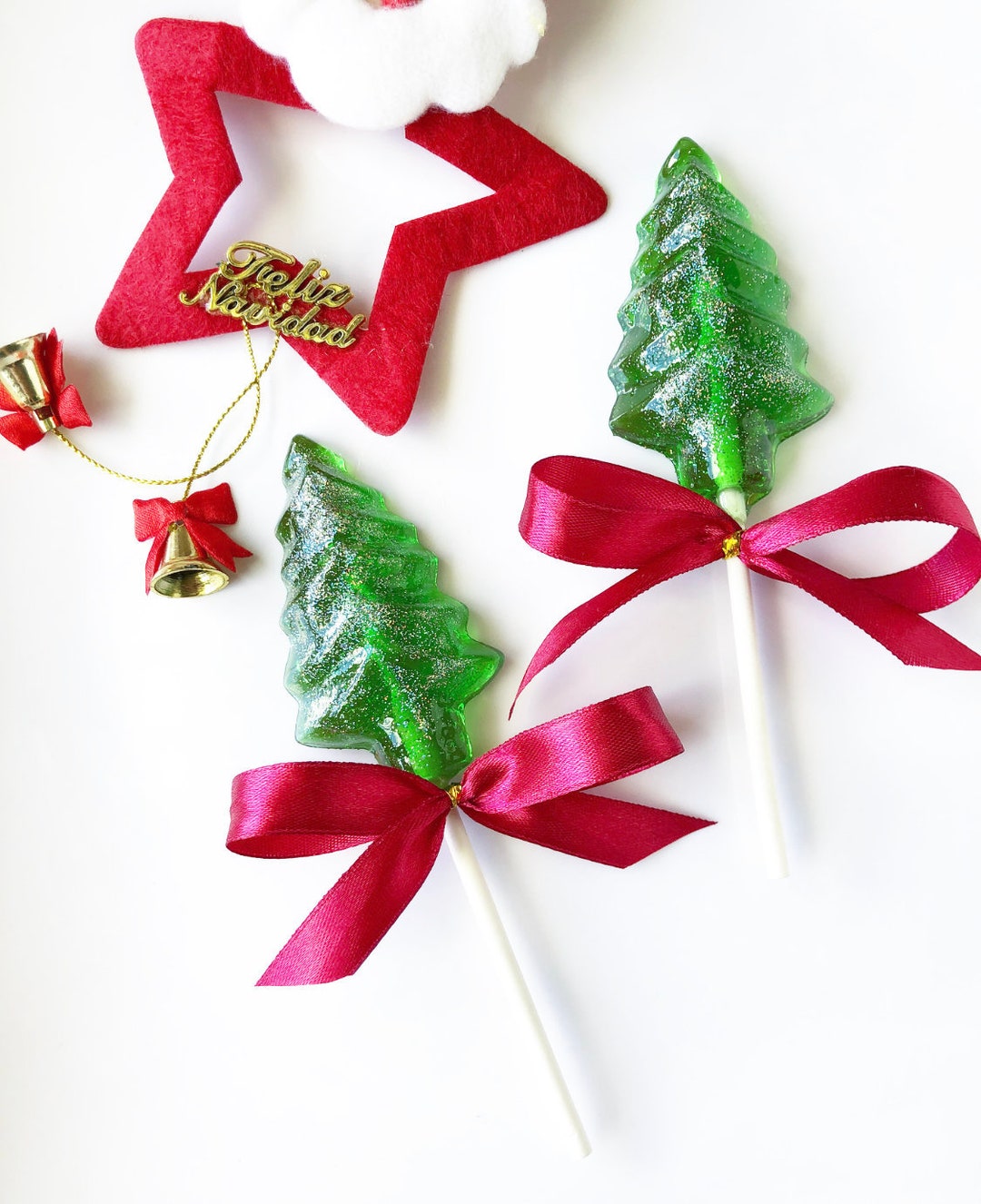 Christmas Tree Lollipops, Holiday Treats, Christmas Tree Suckers ...
