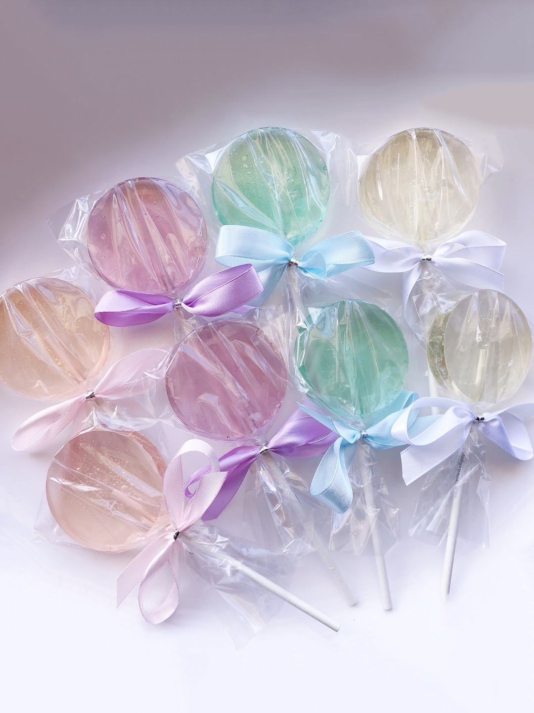 Pastel Color Lollipops, Light Color Customized Lollipops, Hard Candy ...