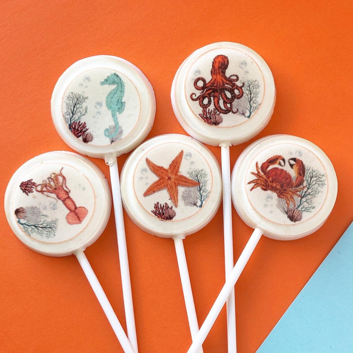 Vintage Sea Creature Inspired Lollipops Under the Sea | Etsy
