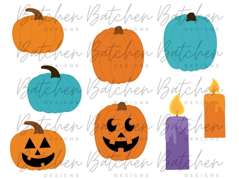 Halloween Clipart, Cute Halloween Digital Clipart - Etsy