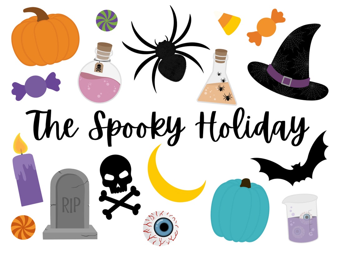 Halloween Clipart, Cute Halloween Digital Clipart - Etsy