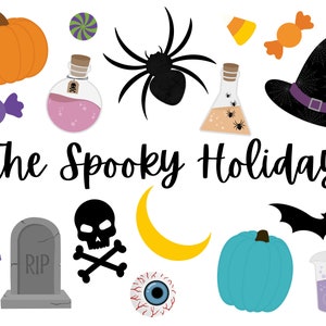 Halloween Clipart, Cute Halloween Digital Clipart - Etsy