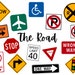 Traffic Signs Clipart, Road Signs, Pretend Play, PNG Files, Digital ...