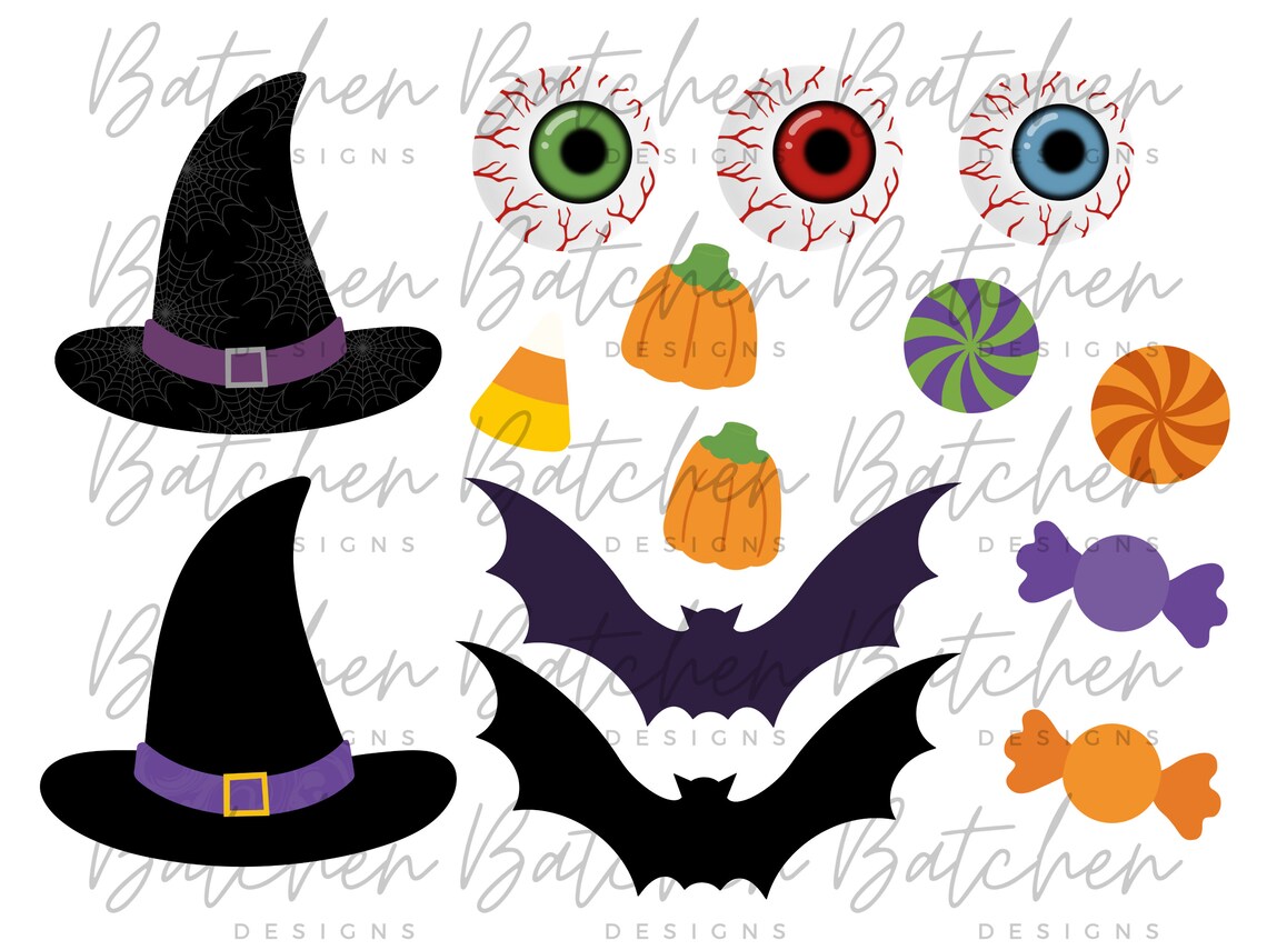 Halloween Clipart, Cute Halloween Digital Clipart - Etsy