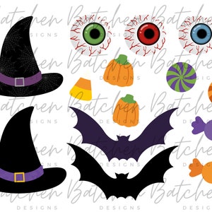 Halloween Clipart, Cute Halloween Digital Clipart - Etsy