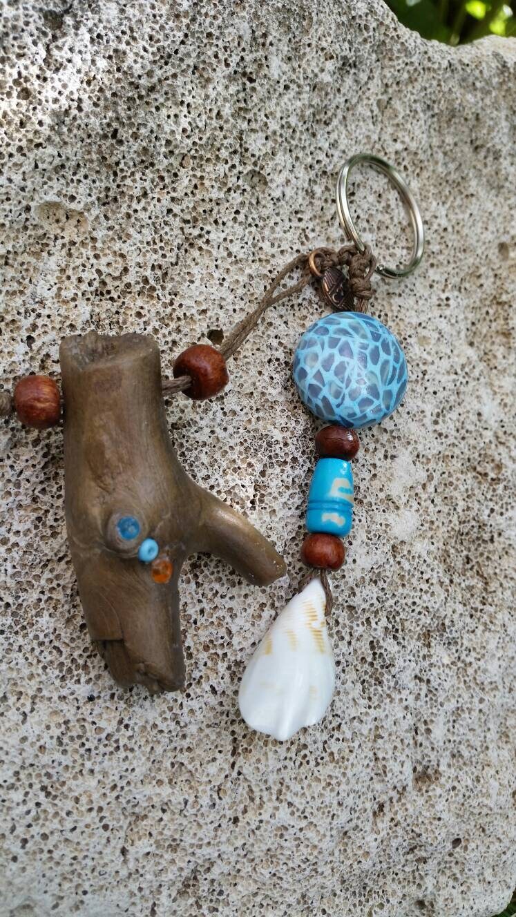 Driftwood Keyring, Wooden Keyring, Driftwood Keychain - Etsy