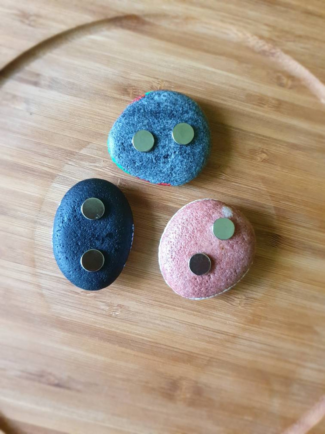 Refrigerator Magnets Sea Stone Magnets Painted Pebbles - Etsy