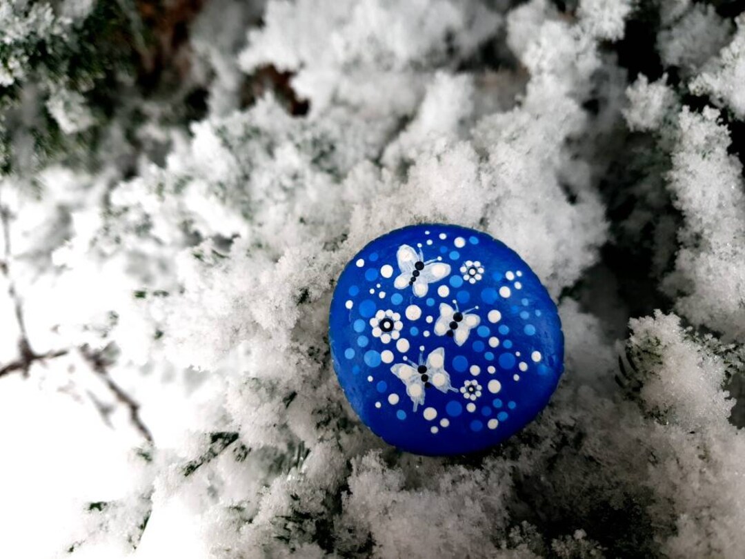 Refrigerator Magnets Sea Stone Magnets Painted Pebbles - Etsy