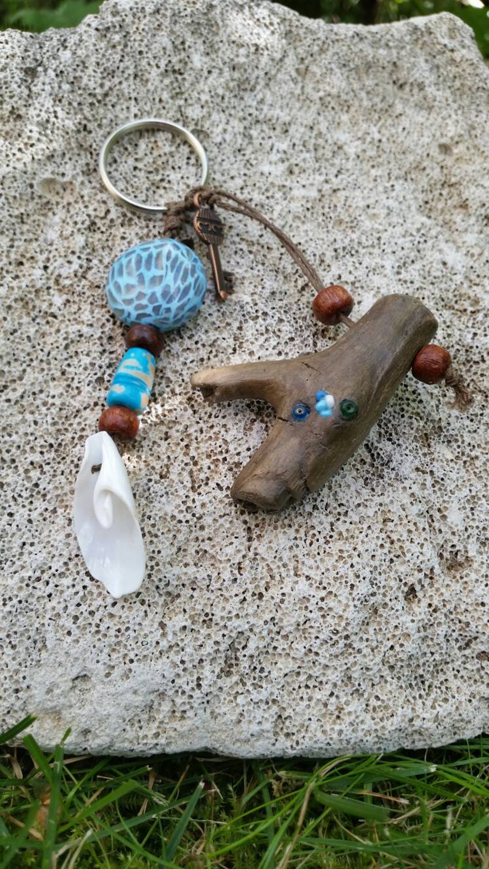 Driftwood Keyring, Wooden Keyring, Driftwood Keychain - Etsy