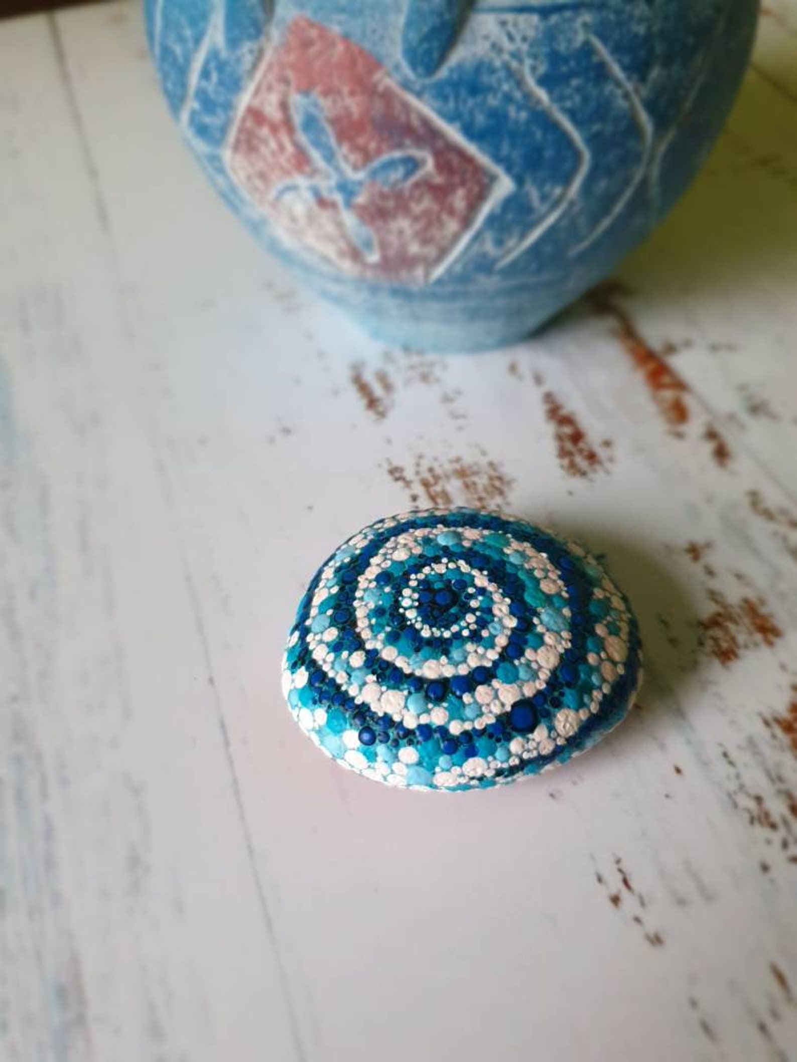 Refrigerator Magnets Sea Stone Magnets Painted Pebbles - Etsy