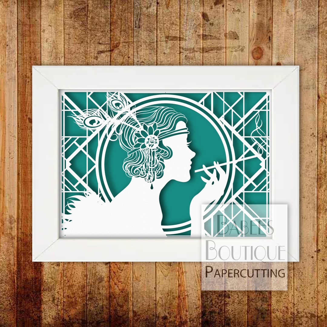 Clara Deco Lady Papercutting Template A4 Dreamcatcher Papercut by ...