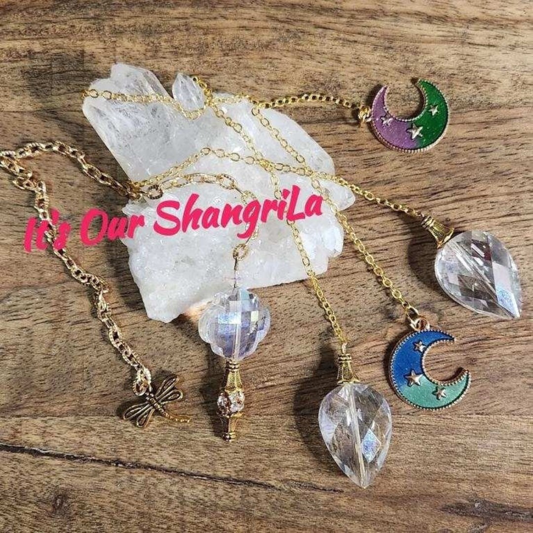 Pendulums, Crystal Clear Teardrop Beaded Pendulum,divination Tool ...