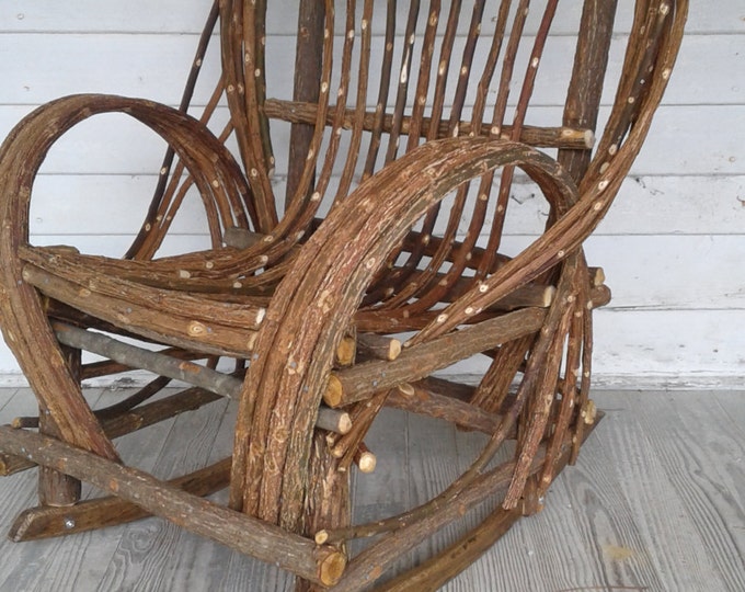 King Size Willow Rocking Chair - Etsy