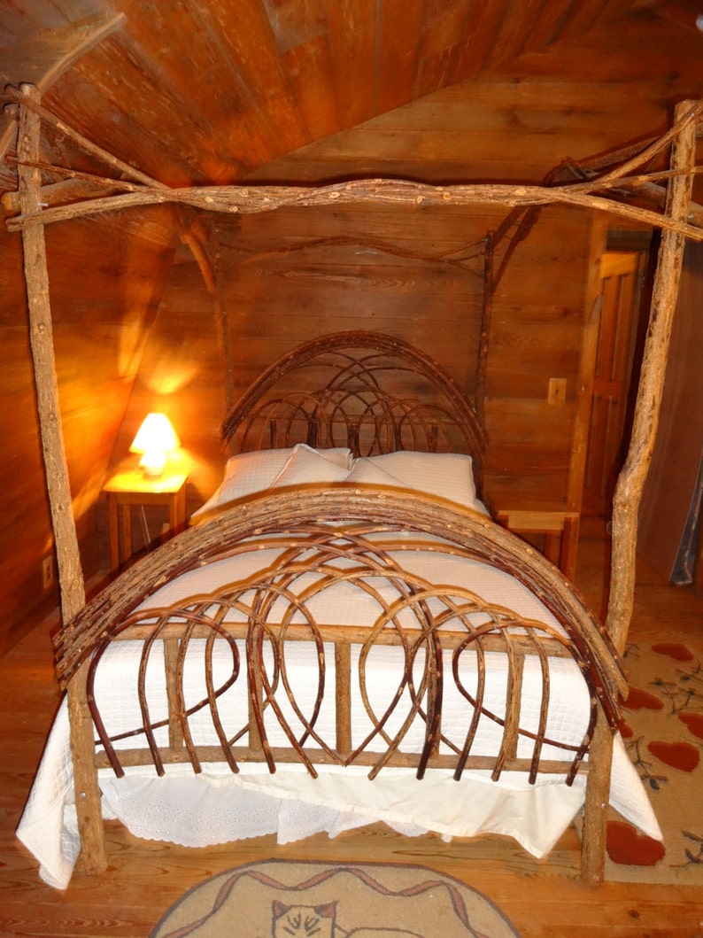 Full Size Willow Canopy Bed - Etsy