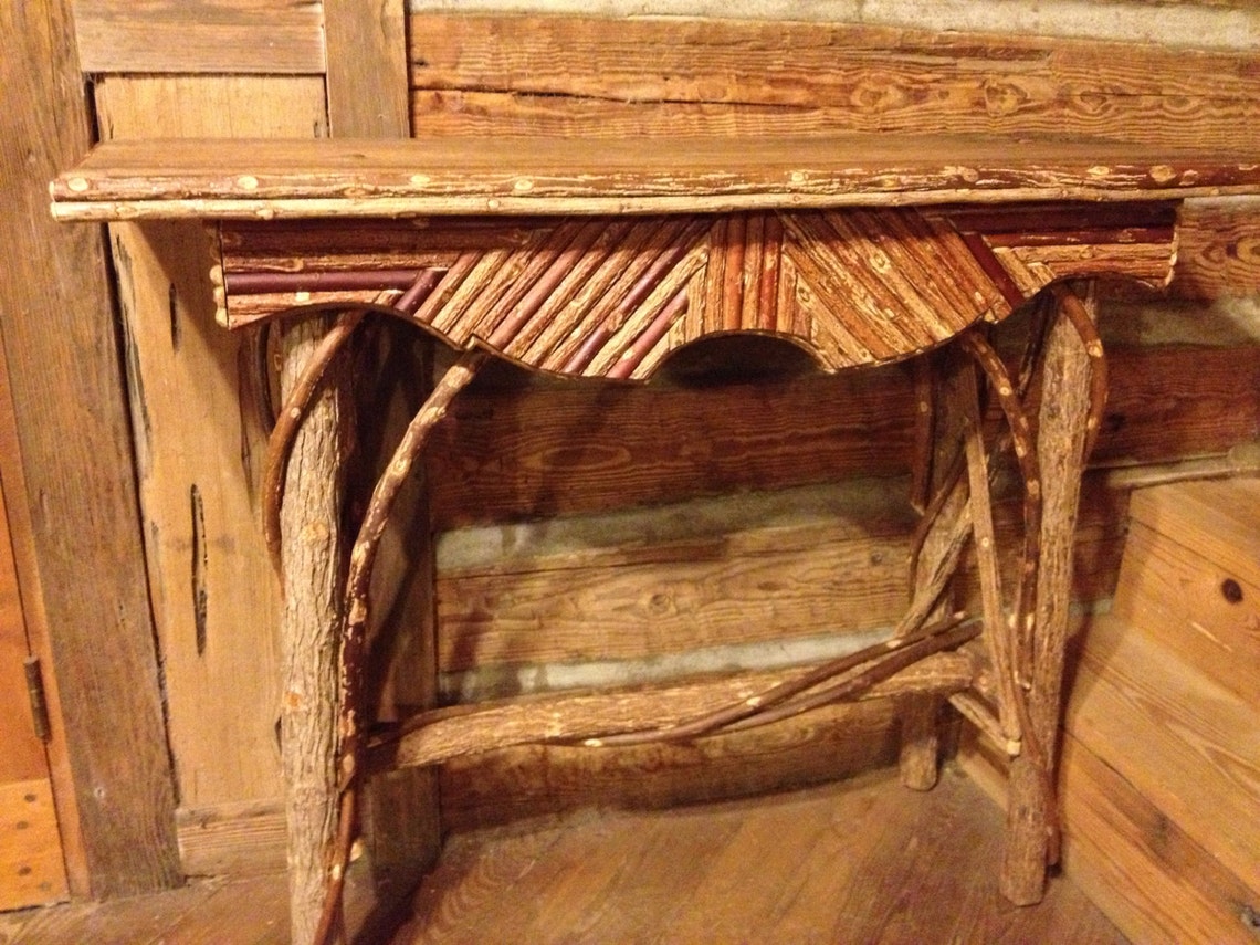 Willow Console Table With Beautiful Spalted Maple Top - Etsy
