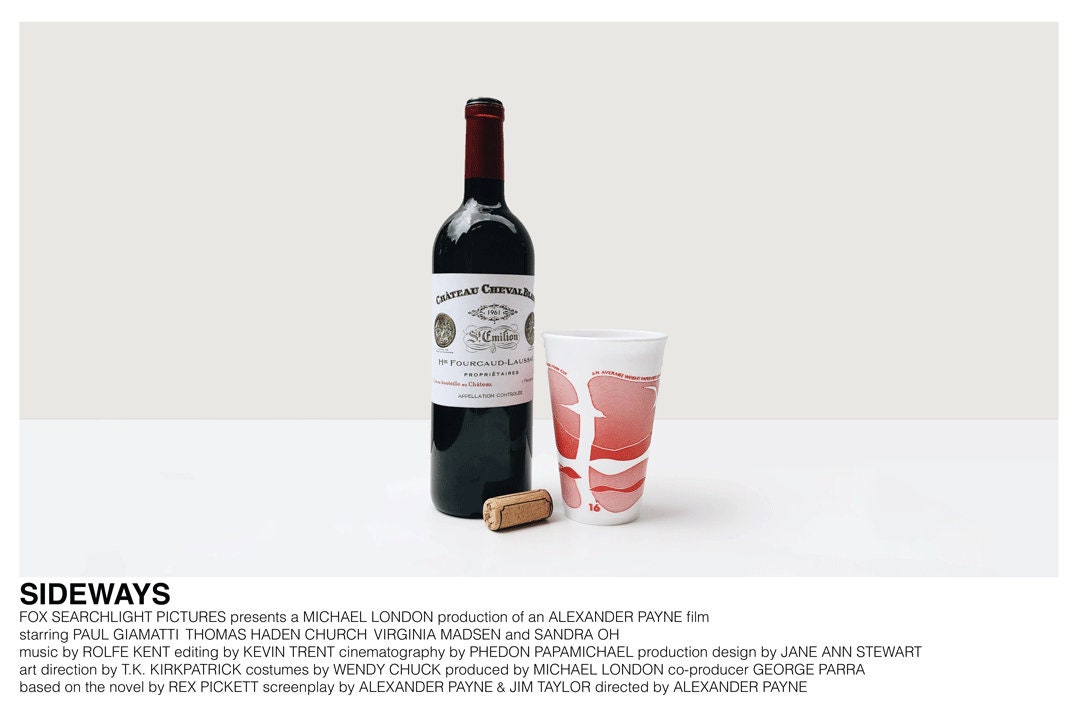 Sideways Poster (alexander Payne, 2004) [alternative Movie Poster ...