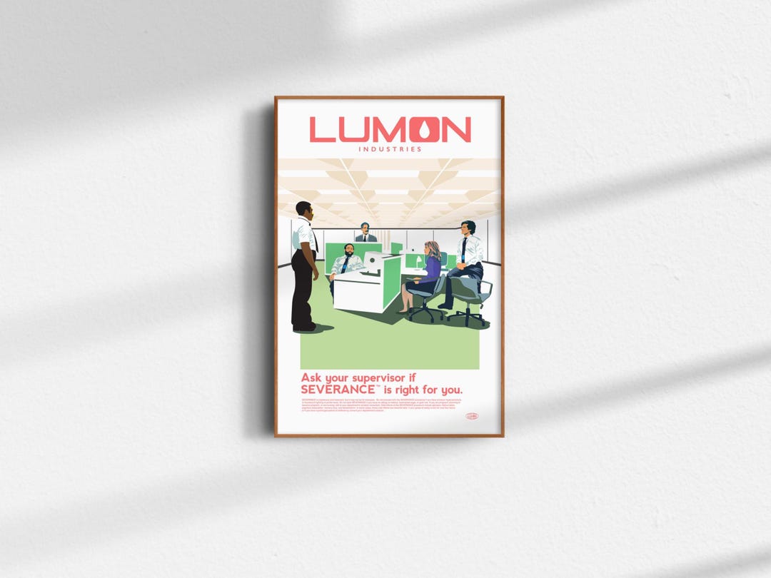 Vintage Lumon Industries Severance Ad Poster: TV Show Art Print - Etsy