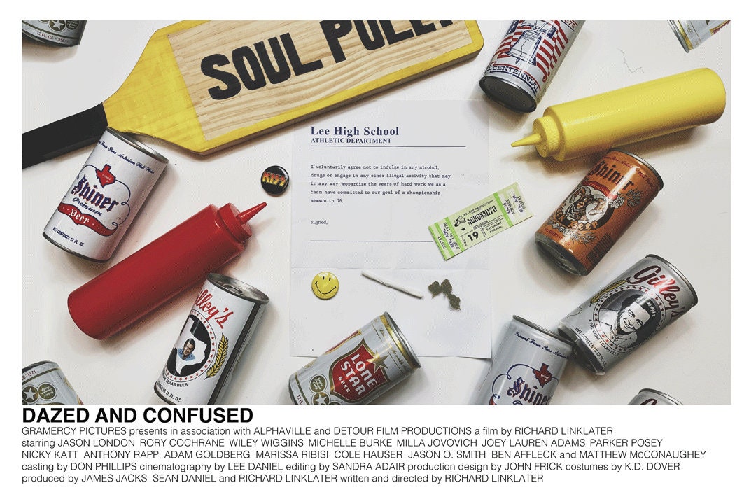 Dazed and Confused Poster (richard Linkleter, 1993) [alternative Movie ...