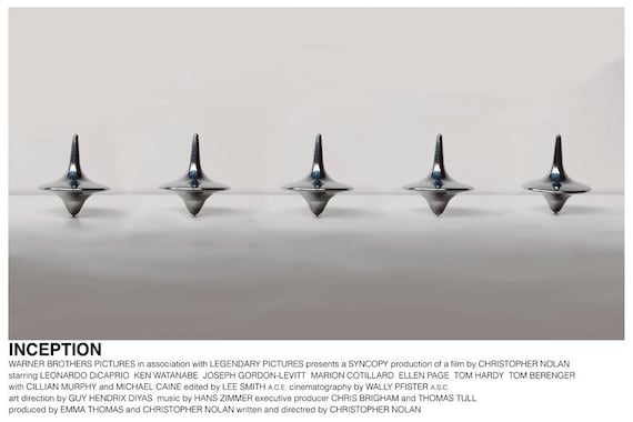 Inception Poster christopher Nolan 2010 alternative Movie | Etsy