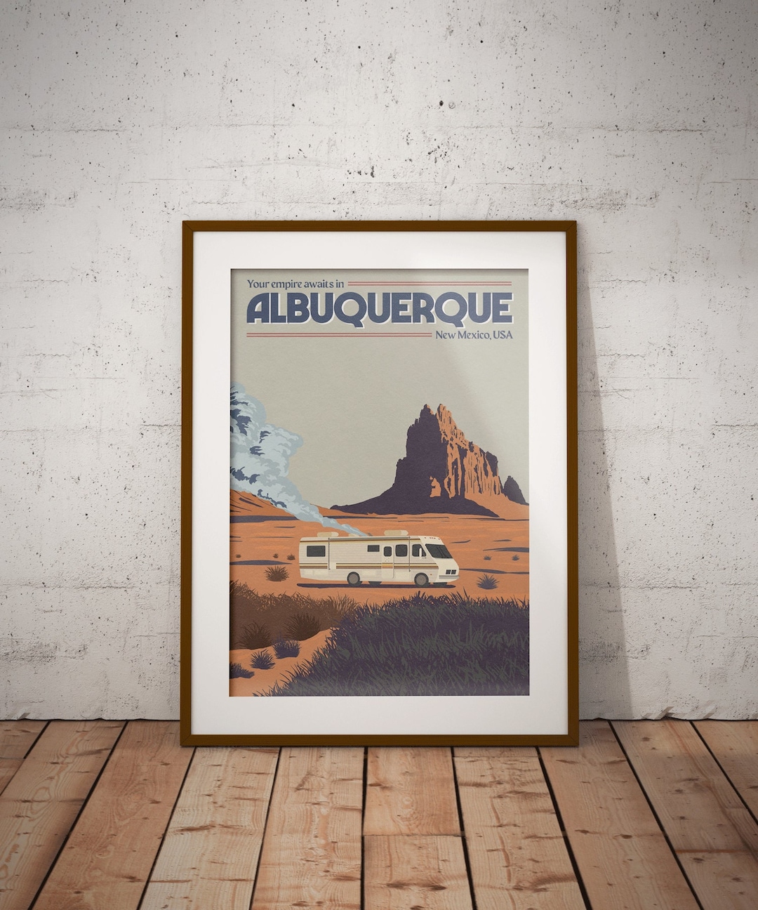Vintage Inspired Breaking Bad Travel Poster (visit Albuquerque ...