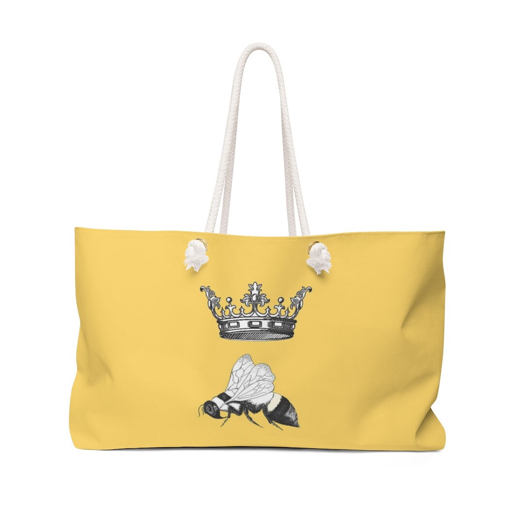 Queen Bee Weekender Tote Bag - Gift for Her, Bride-to-be, Mom ...