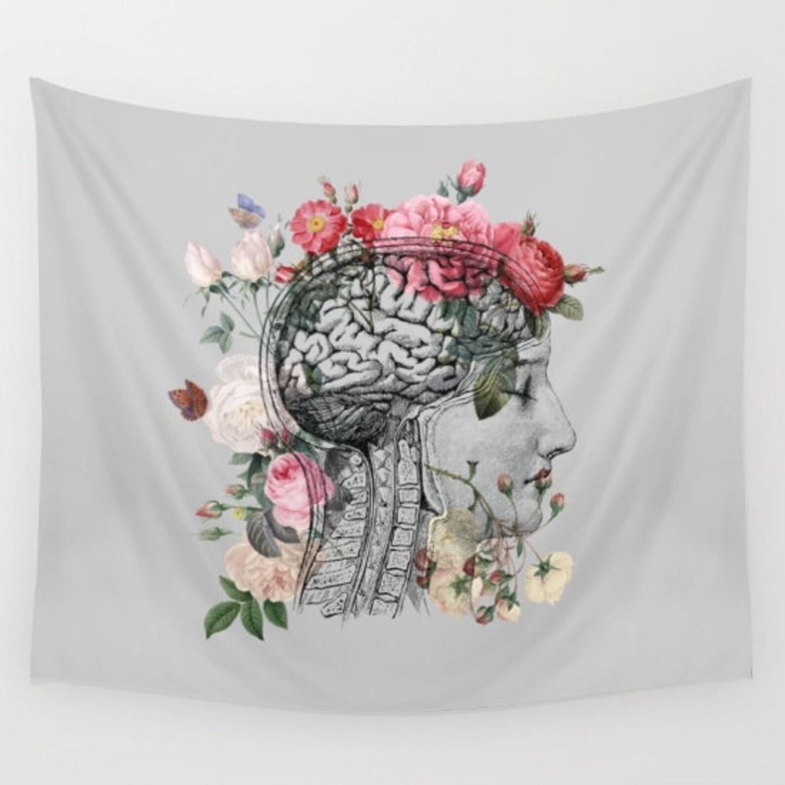Anatomical Brain Shower Curtain beautiful Brain - Etsy