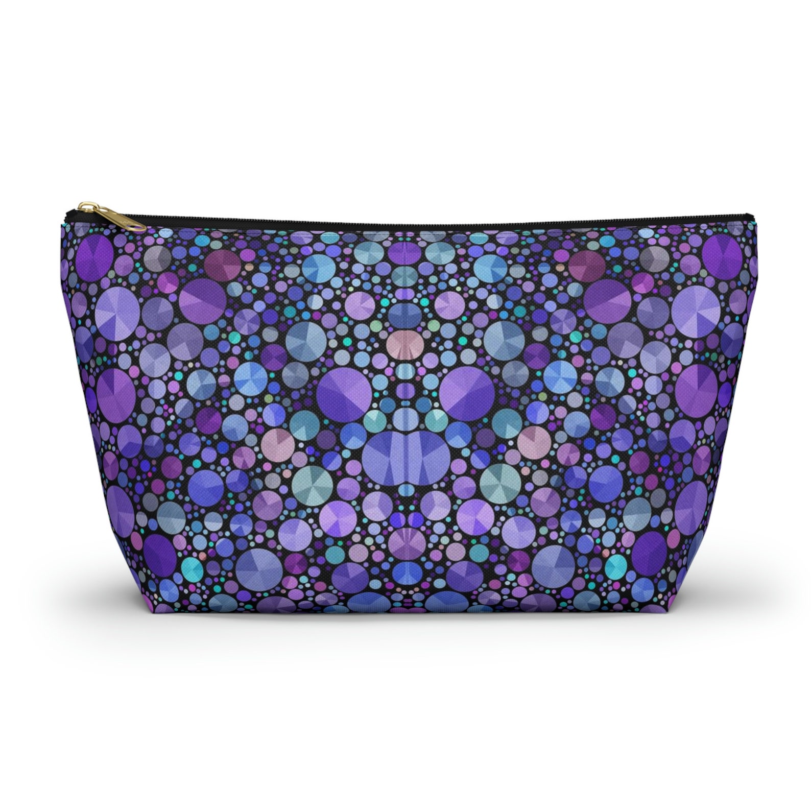 Purple Explosion Accessory Pouch W T-bottom - Makeup Pouch, Pencil Case ...