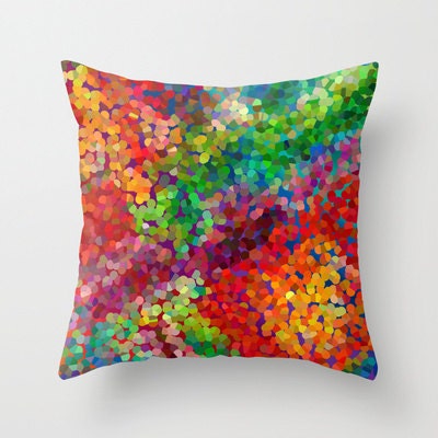 Jewel Tone Throw Blanket: Abstract Colorful Fleece, 60x80 - Etsy