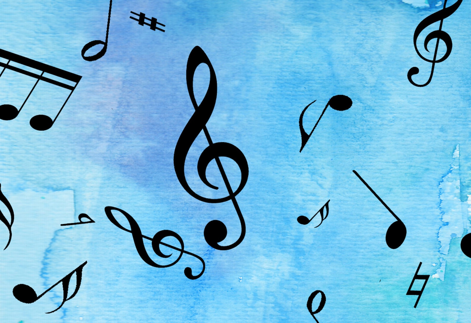 Blue Music Notes Duvet Cover Music Notes With Blue - Etsy