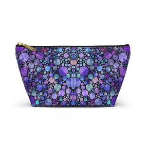 Purple Explosion Accessory Pouch W T-bottom - Makeup Pouch, Pencil Case ...