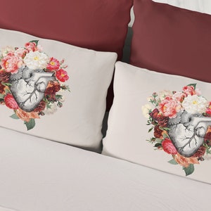 Anatomical Heart Duvet Cover or Comforter - Anatomical Illustration ...