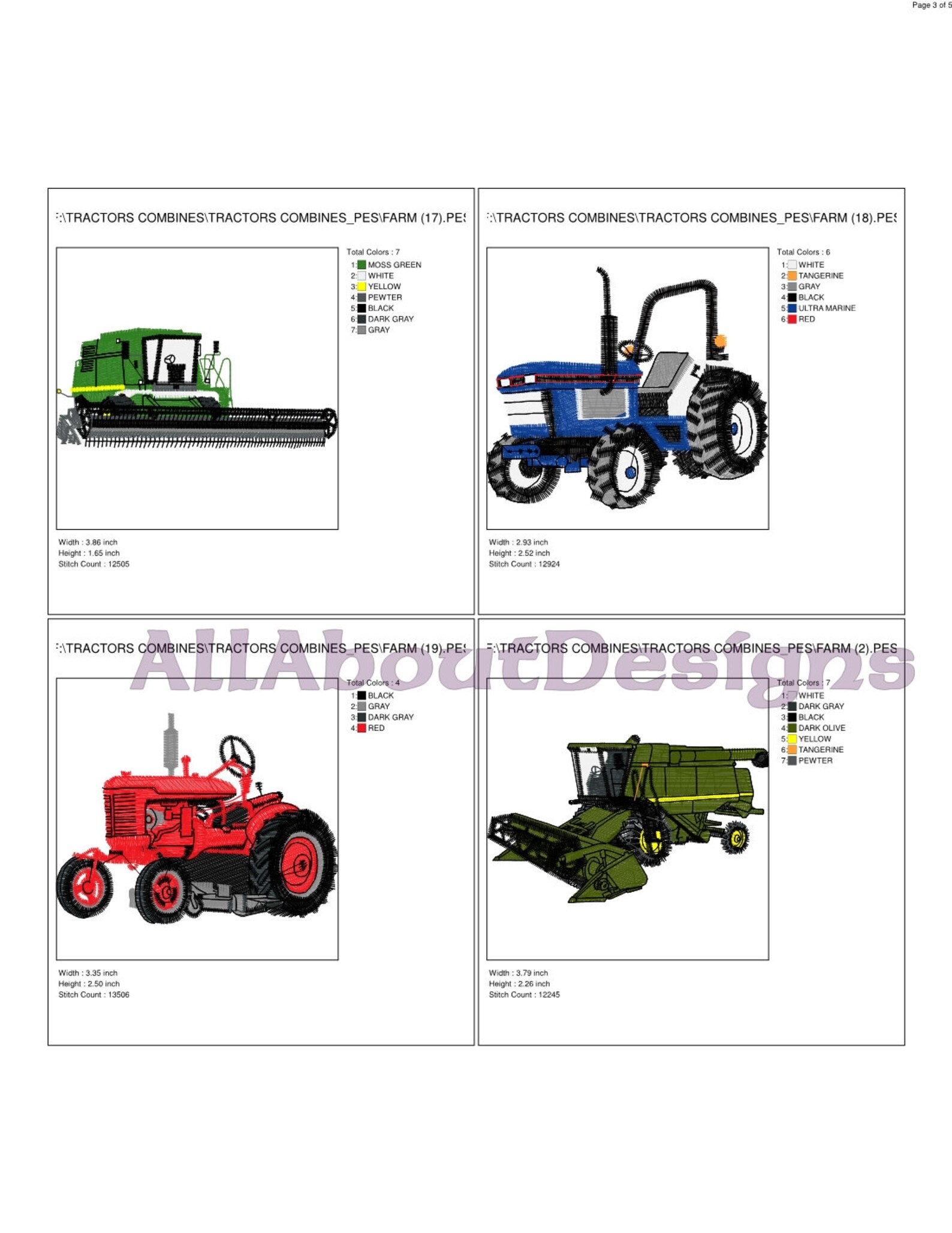 Down on the Farm Machine Embroidery Designs 20 Different - Etsy