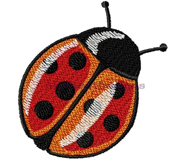 Beautiful Ladybug Machine Embroidery Design Designs 3 Sizes | Etsy