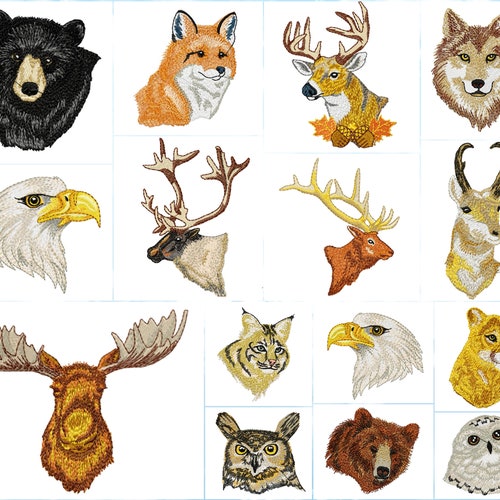 Call of the Wild Machine Embroidery Designs 15 Different | Etsy