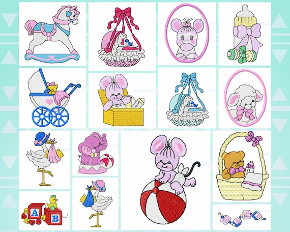 All About Baby bebe Machine Embroidery Designs 15 Designs | Etsy