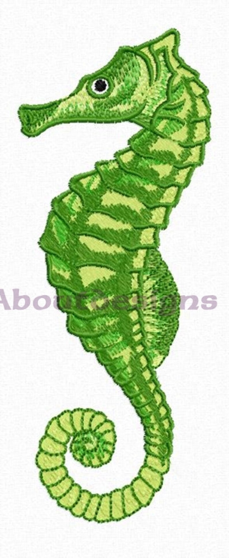 Beautiful Seahorse Machine Embroidery Design Files 3 Designs - Etsy
