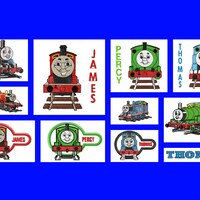 Kids Train Sketch Design, Train Conductor Embroidery File, Engineer ...