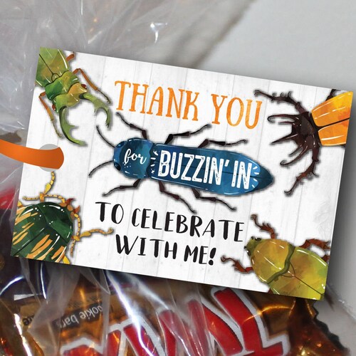 Bug Favor Tags Bug Birthday Party Insect Party Gift Tags Bug - Etsy
