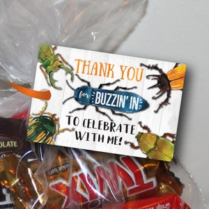 Bug Favor Tags Bug Birthday Party Insect Party Gift Tags Bug Decor Bug ...